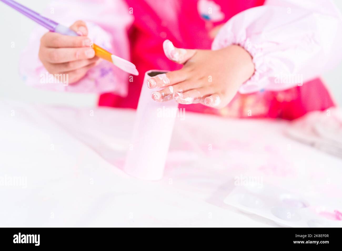 Toilet paper roll crafts unicorn Stock Photo - Alamy