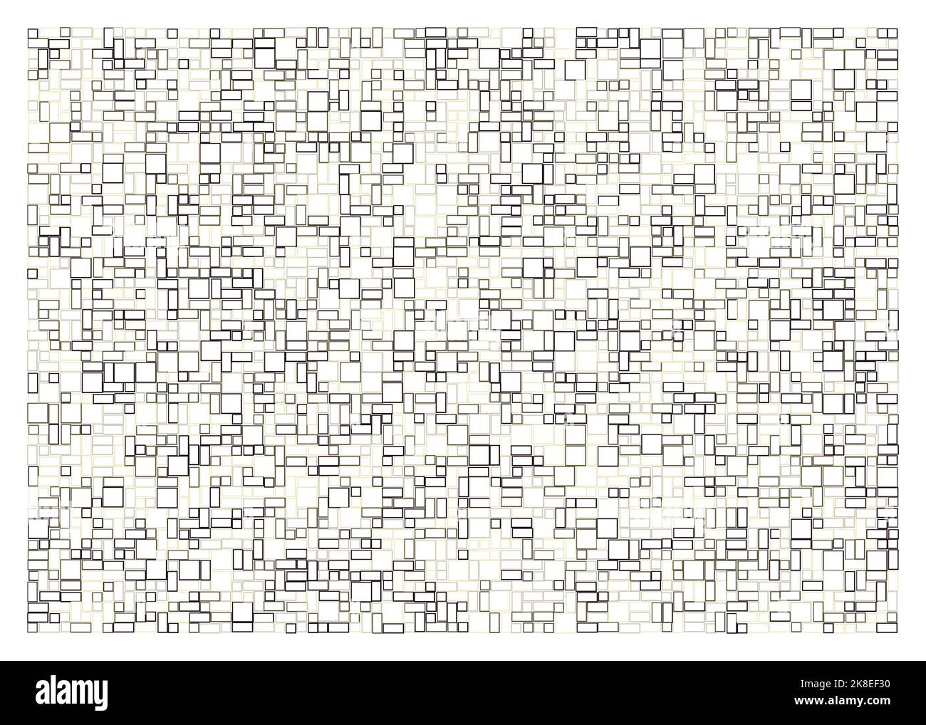 Abstract Offset Quads generative art background art illustration Stock ...