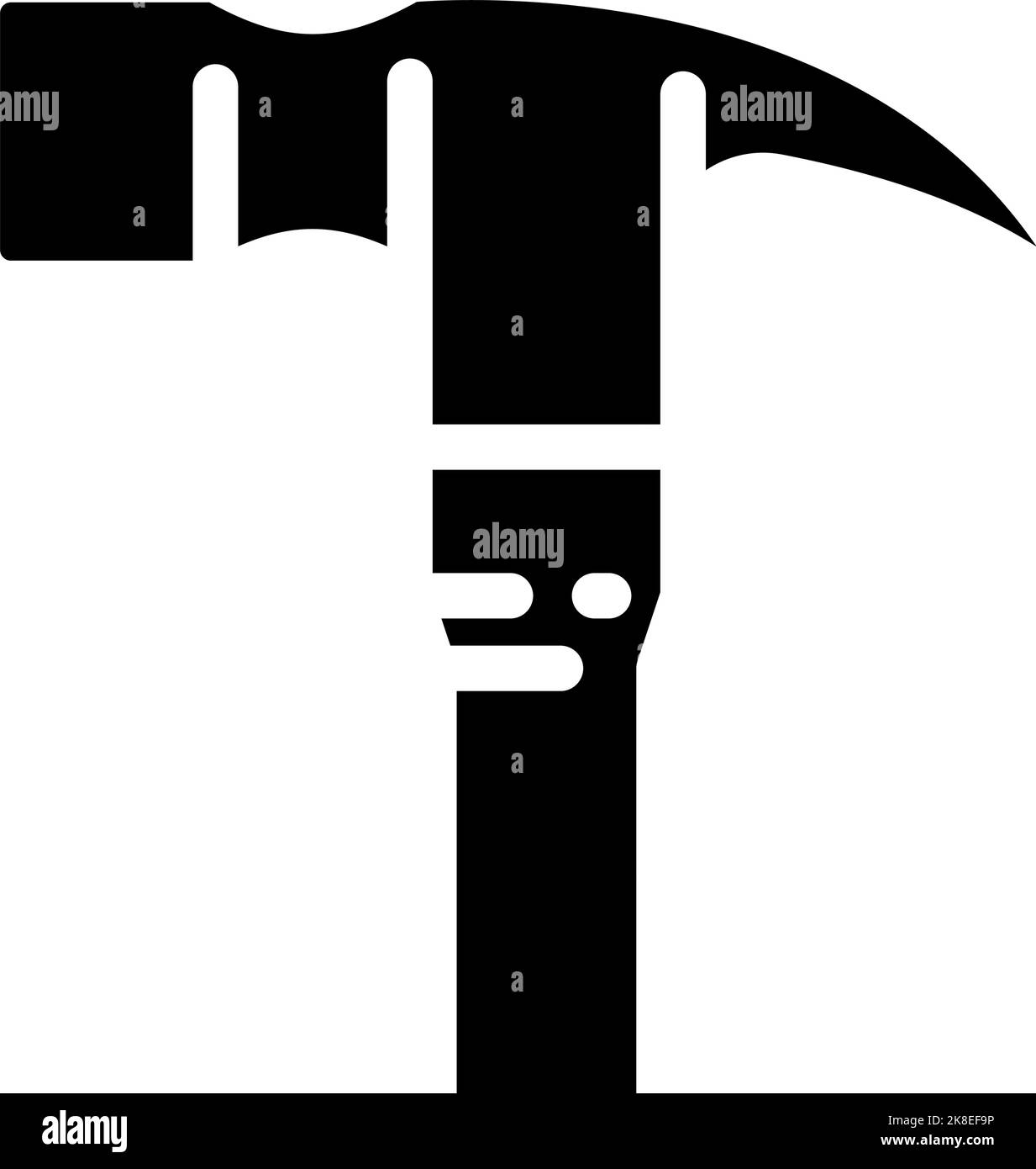 claw hammer glyph icon vector illustration Stock Vector Image & Art - Alamy