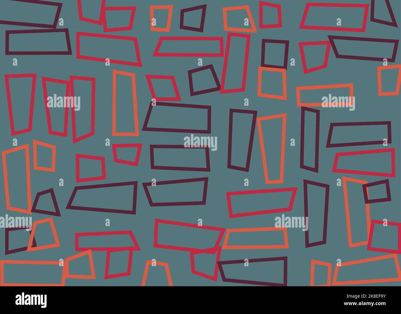 Abstract Offset Quads generative art background art illustration Stock ...