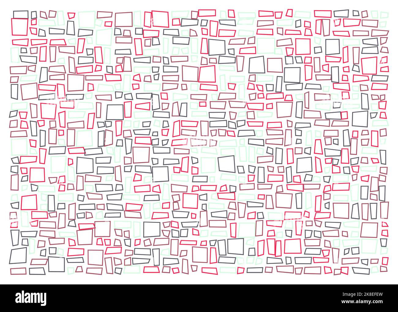 Abstract Offset Quads generative art background art illustration Stock ...