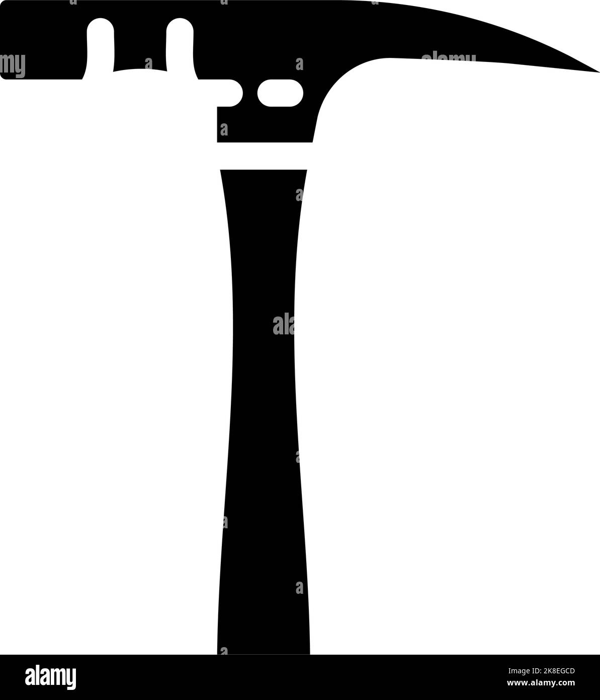 brick hammer glyph icon vector illustration Stock Vector Image & Art ...