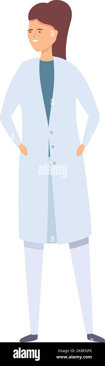Female doctor icon cartoon vector. Health care. Treatment advice Stock ...