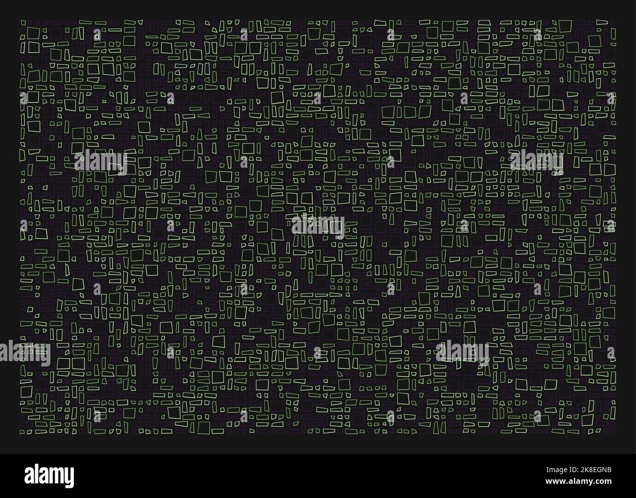 Abstract Offset Quads generative art background art illustration Stock ...