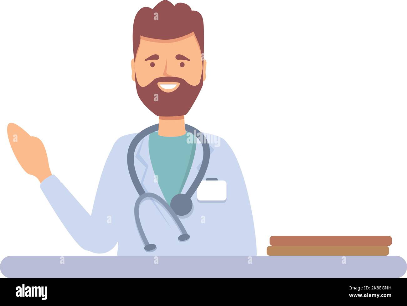 Doctor help icon cartoon vector. Medical care. Advice team Stock Vector ...