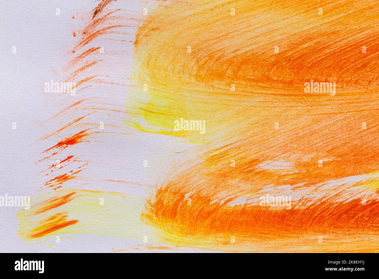 acrylic orange red yellow brown paint texture background hand made ...