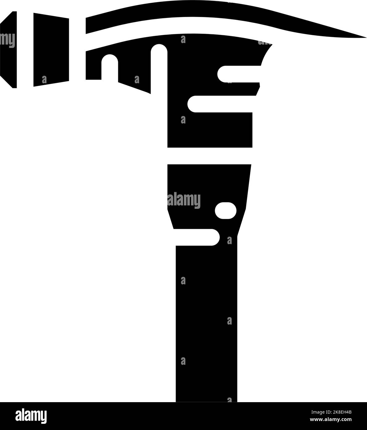 framing hammer glyph icon vector illustration Stock Vector Image & Art ...