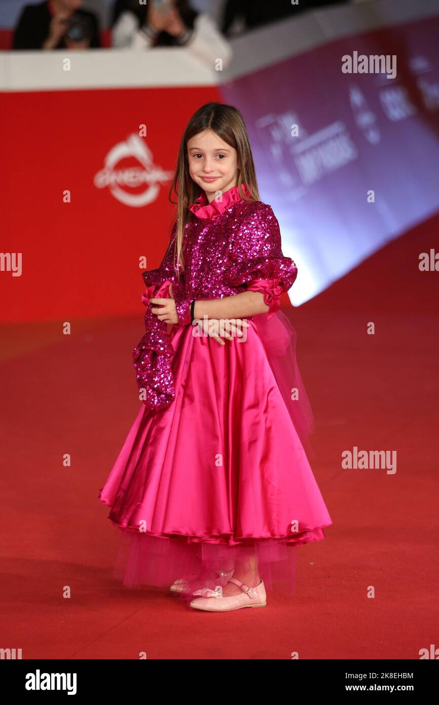 Stella Trotta attends the red carpet of the movie "Era ora" at the Rome ...