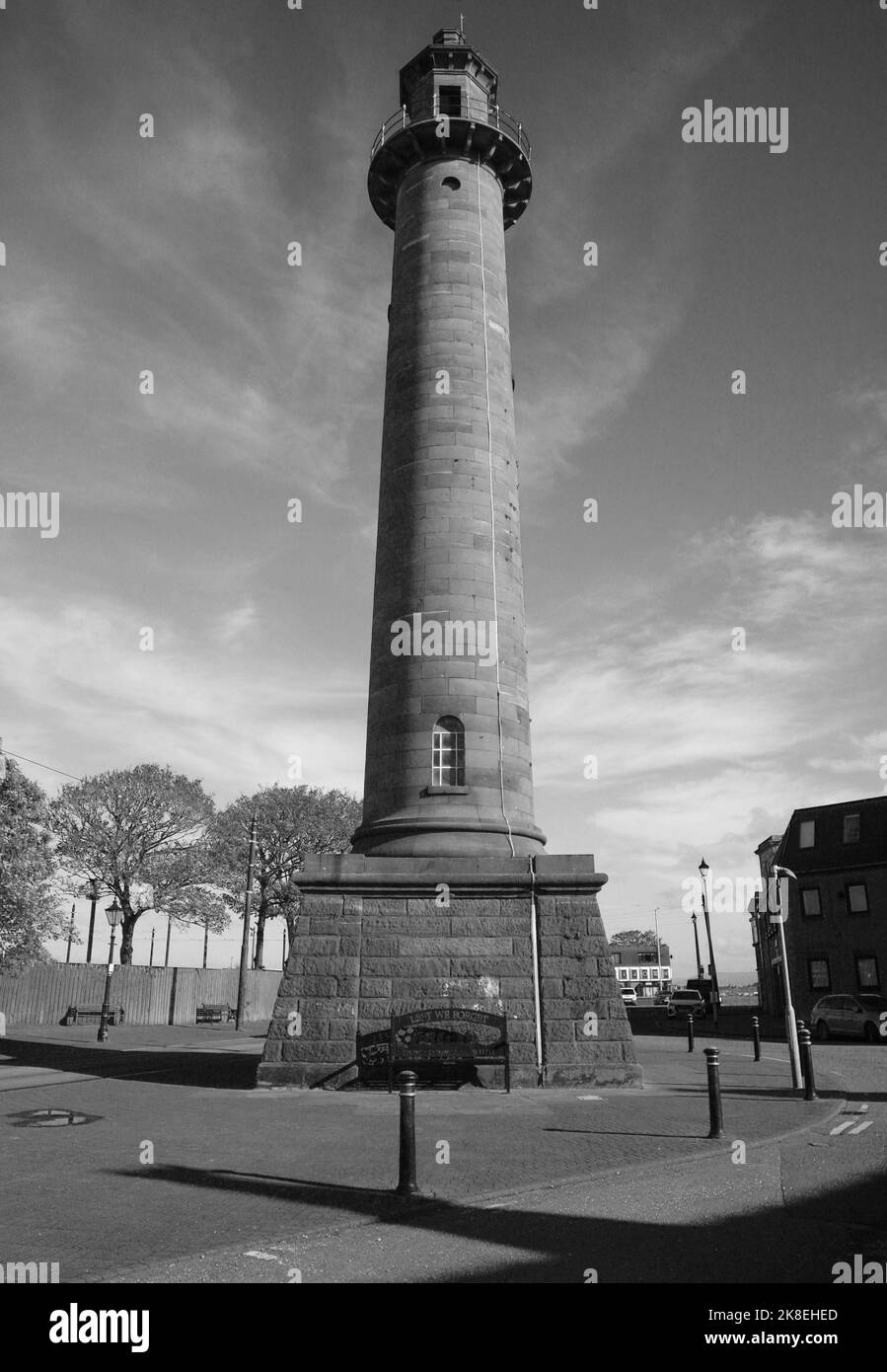 The famous Pharos Lighthouse in the centre of Fleetwood, Lancashire ...