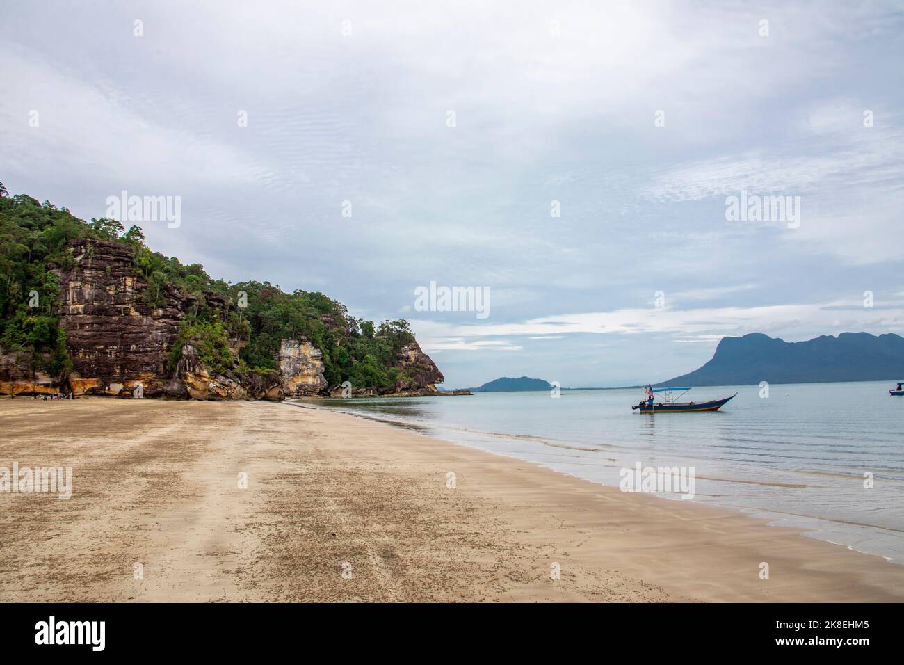 the view of Bako National Park beach Sarawak Malaysia and South China ...