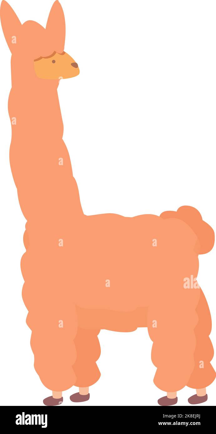 Llama icon cartoon vector. Cute lama. Cool animal Stock Vector Image ...