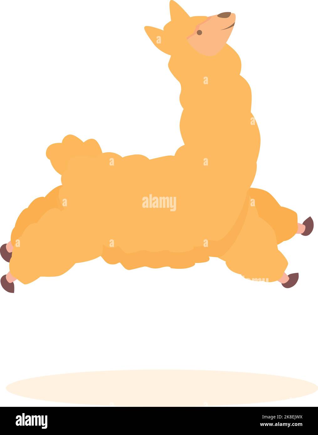 Jumping lama icon cartoon vector. Cute lama. Animal cool Stock Vector ...