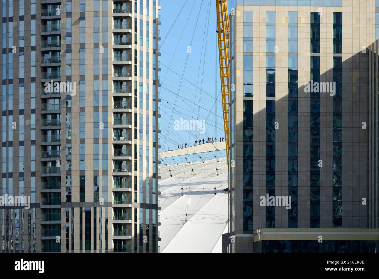 The UP experience climbing over the O2 Arena, Intercontinental Hotel in ...
