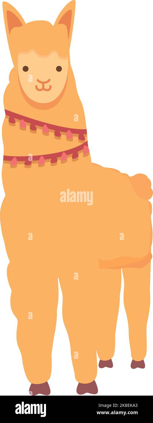 Holiday lama icon cartoon vector. Cute baby. Fashion design Stock ...