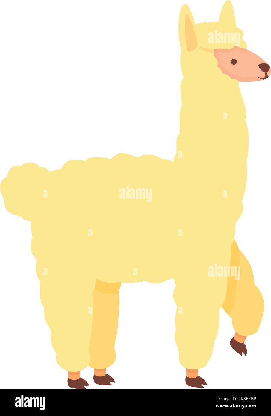 Chill lama icon cartoon vector. Cute animal. Baby print Stock Vector ...