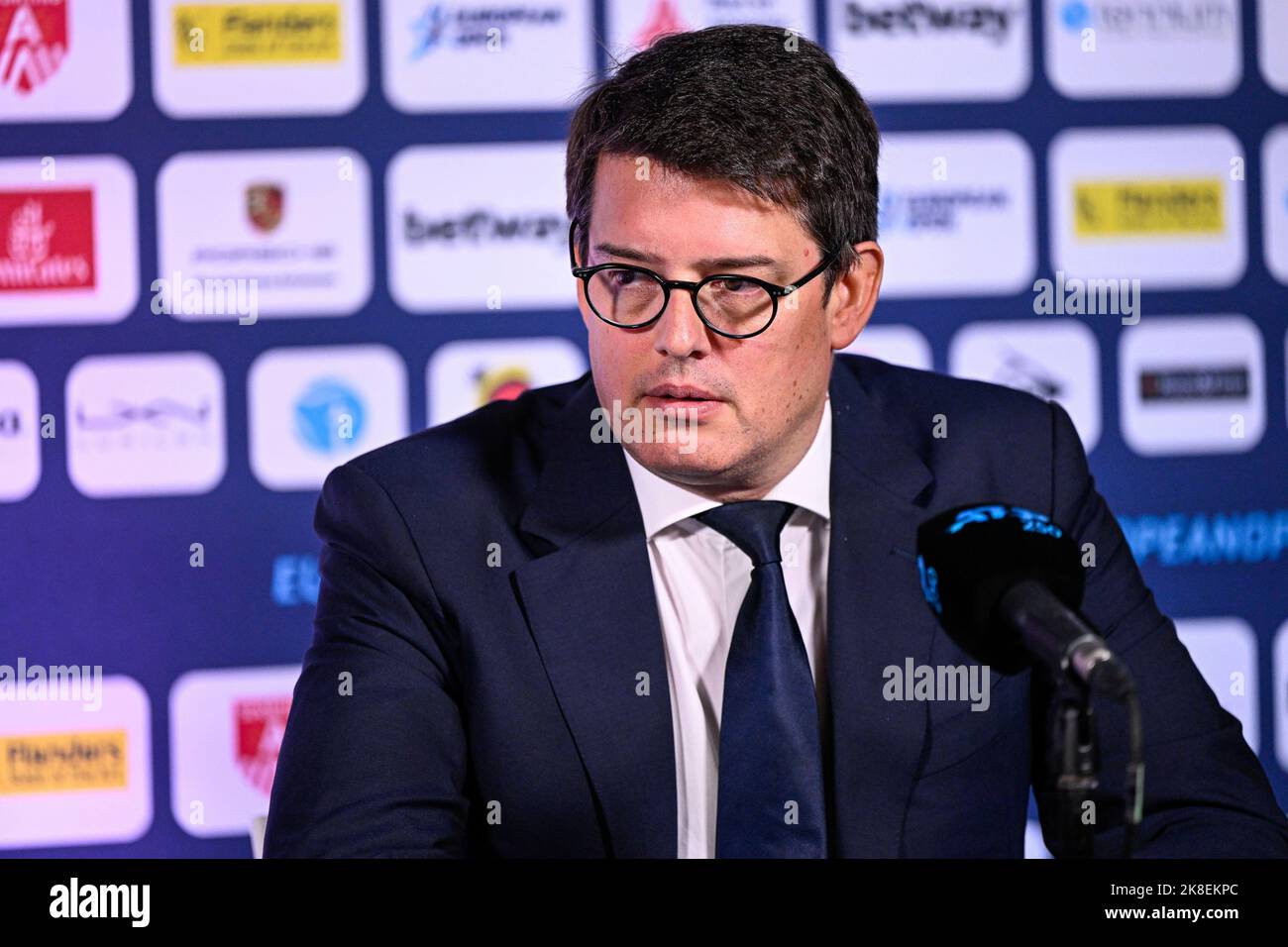 Tennium CEO Kristoff Puelinckx pictured during the European Open Tennis ...