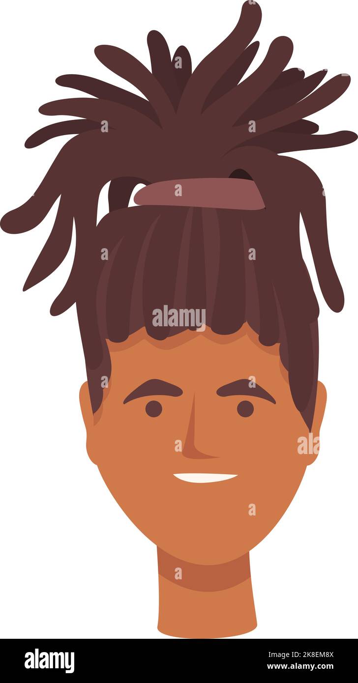 Funny man afro hairstyle isolated Stock Vector Images - Alamy