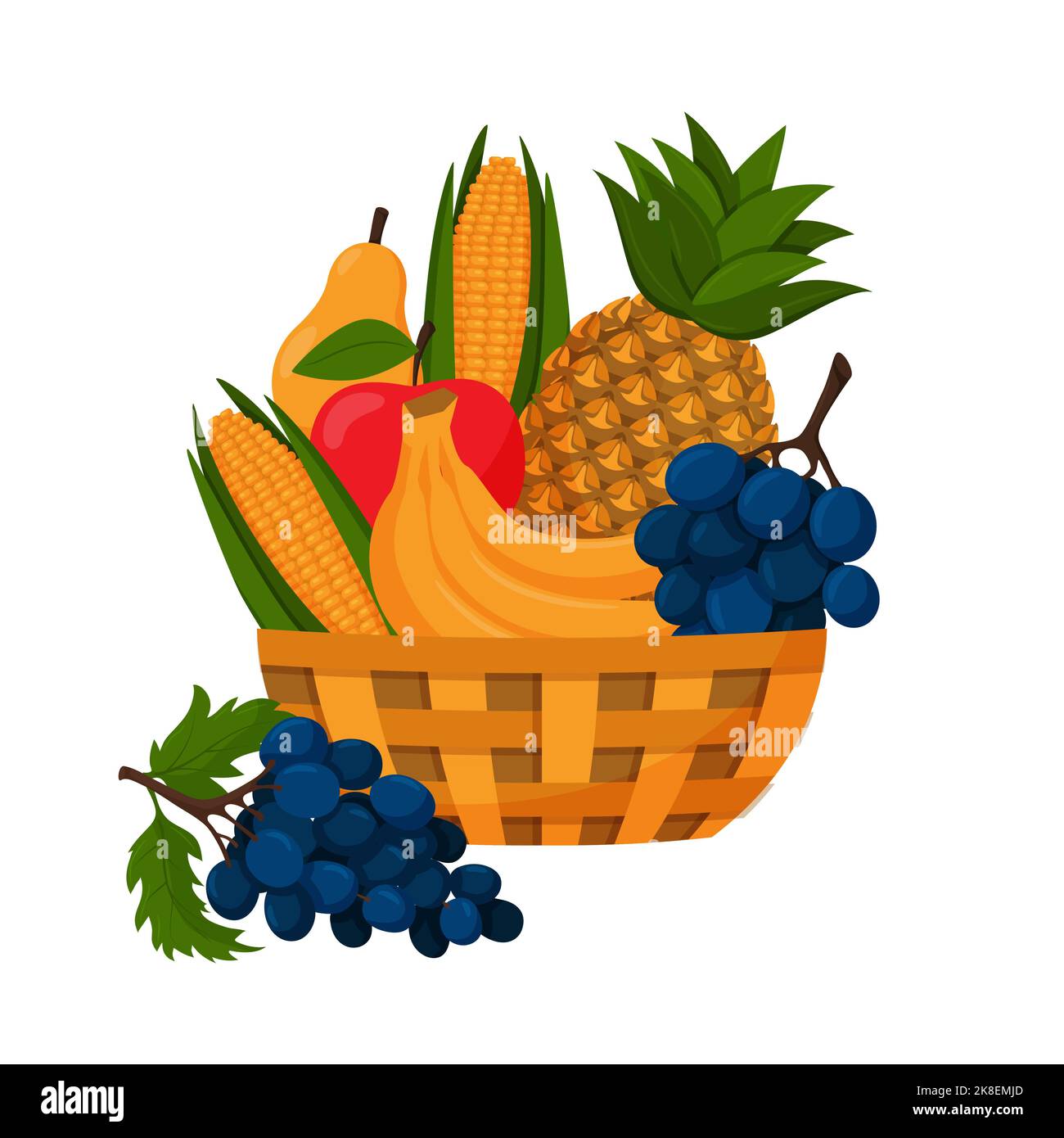 Bunch of green bananas Stock Vector Images - Alamy