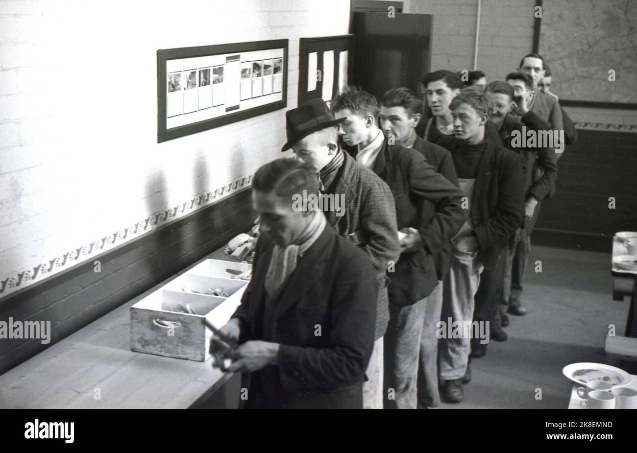 1938, historical, inside a training centre at the Treforest industrial ...
