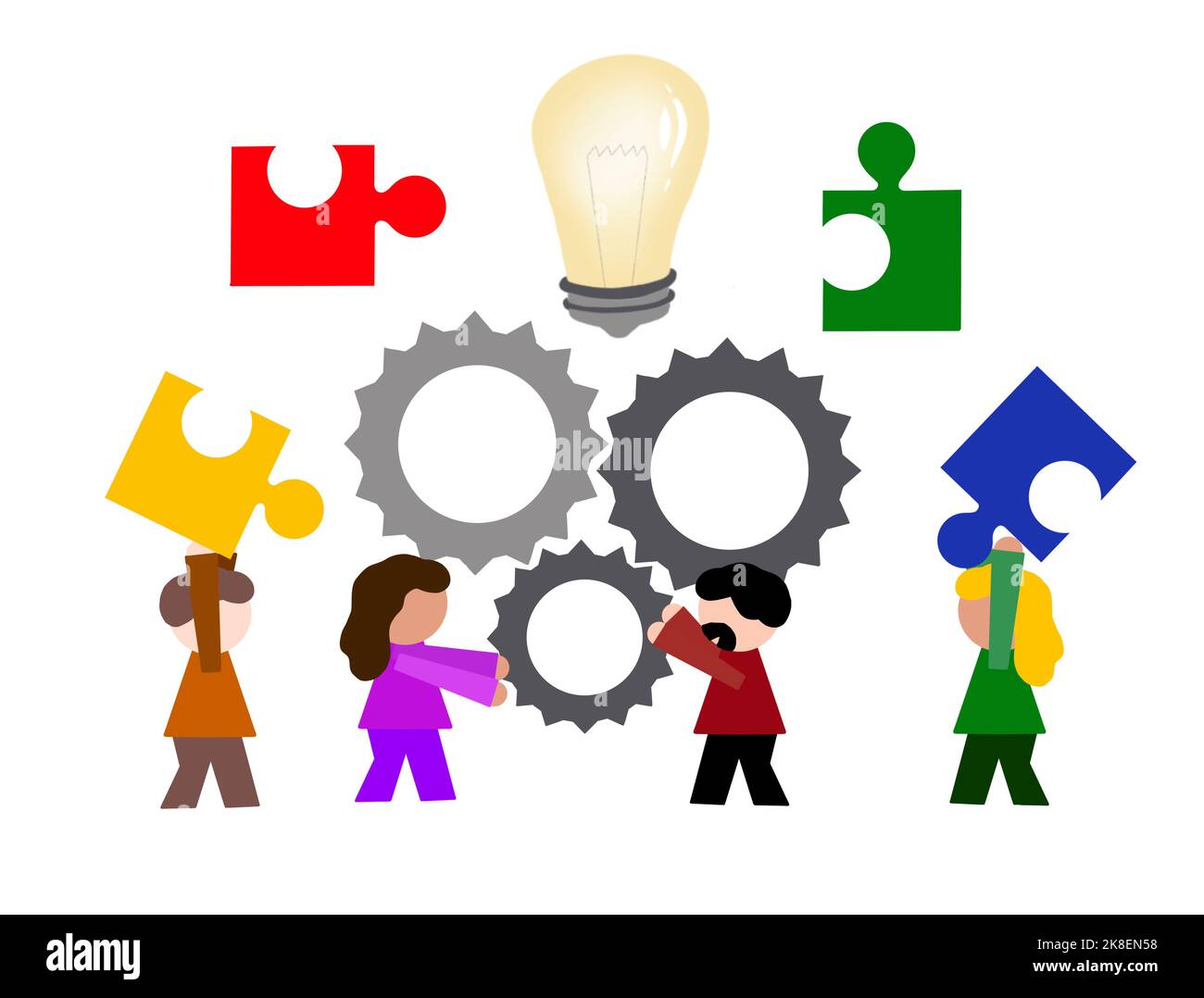 Diversity, Team spirit, unique people Stock Photo - Alamy