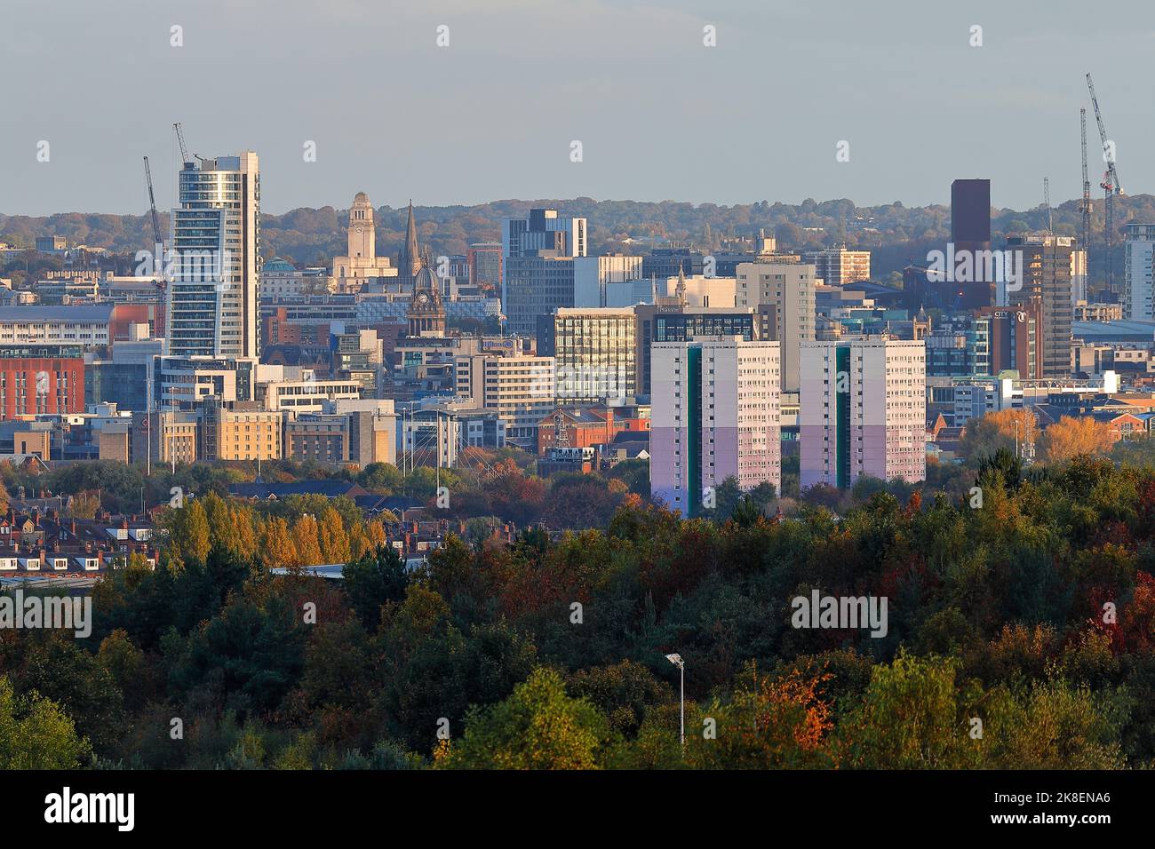 A view of Leeds City Centre skyline Stock Photo - Alamy