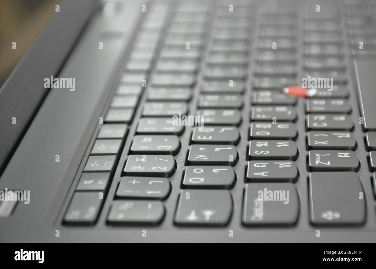 keyboard on black compute laptop background and texture Stock Photo - Alamy