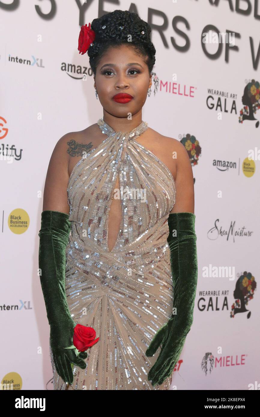 LOS ANGELES - OCT 22: Dominique Fishback at the 5th Annual Wearable Art ...