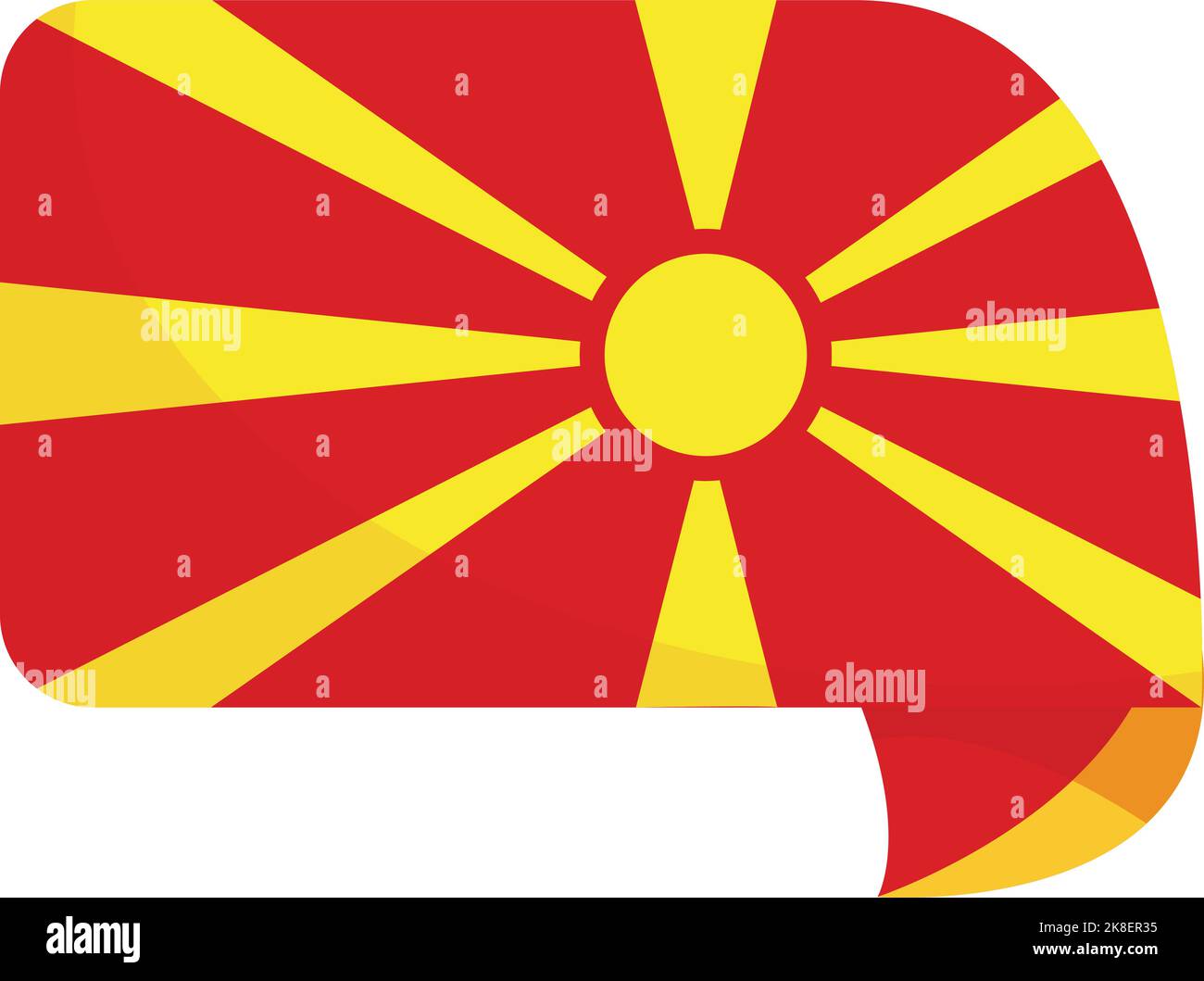 Freedom flag icon cartoon vector. National country. Europe skyline ...
