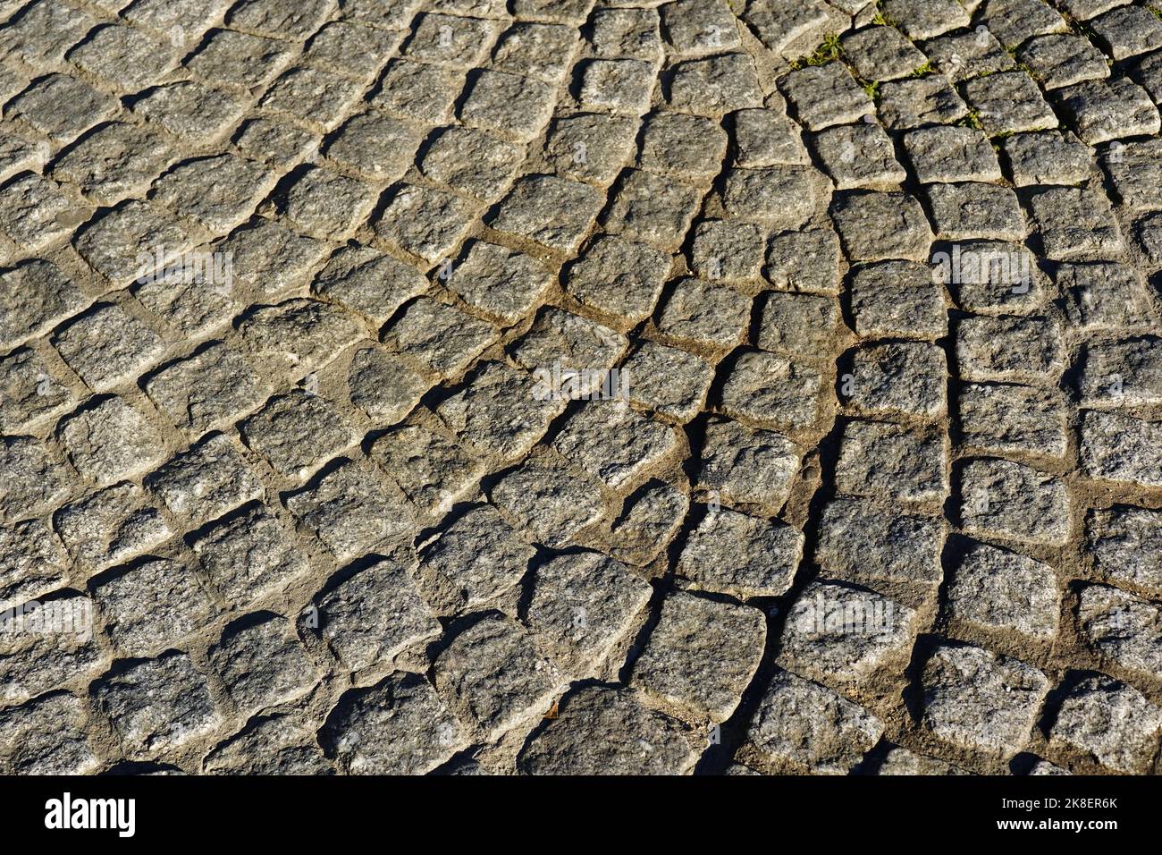Typical German Old Town street cobblestones Stock Photo - Alamy