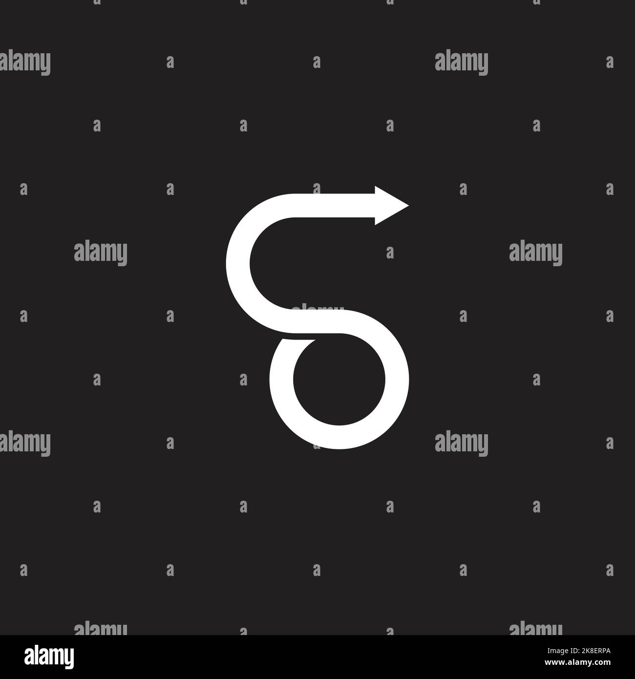 letter s rotate loop geometric logo vector Stock Vector Image & Art - Alamy