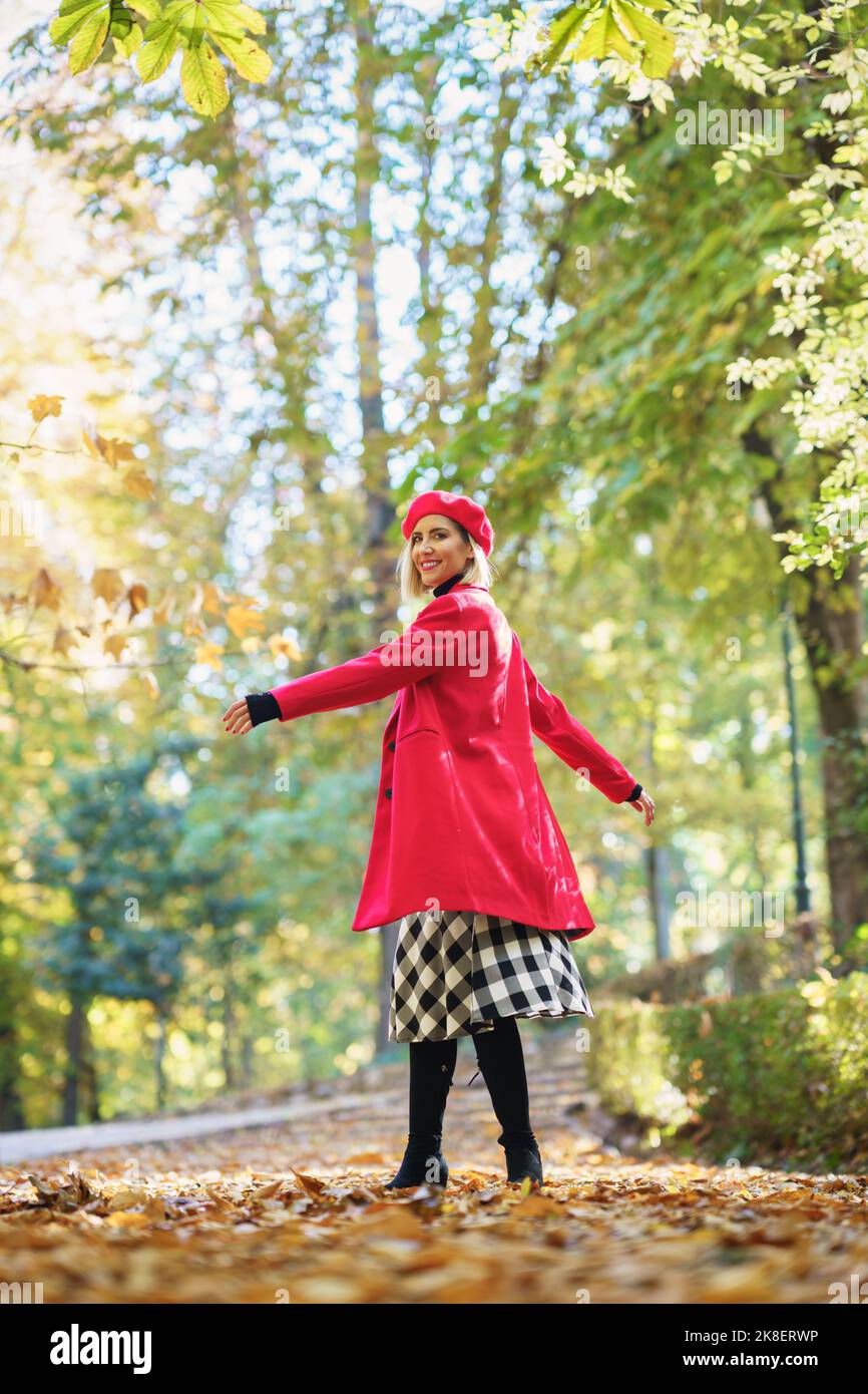 Woman spinning around hi-res stock photography and images - Alamy