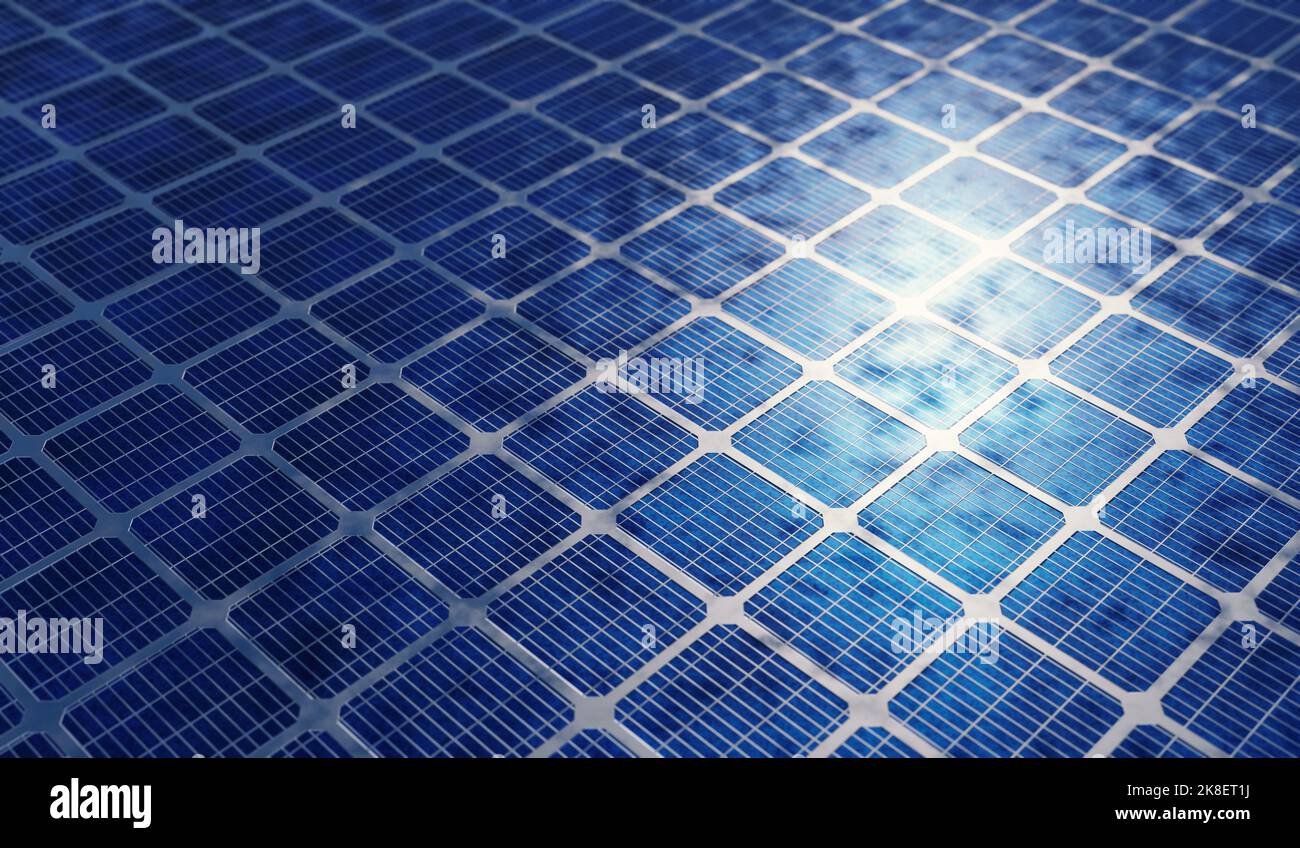 Solar battery panel texture. 3D rendering Stock Photo - Alamy