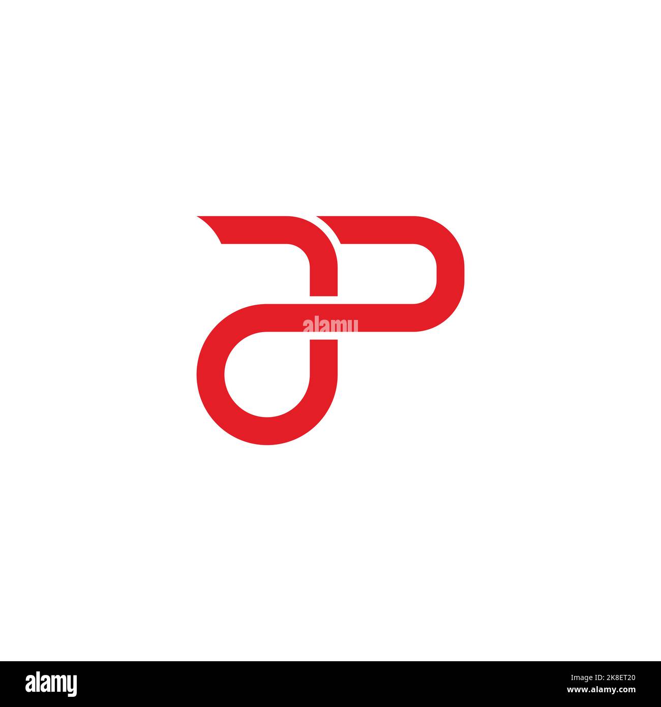 letter ap jp red motion line logo vector Stock Vector Image & Art - Alamy