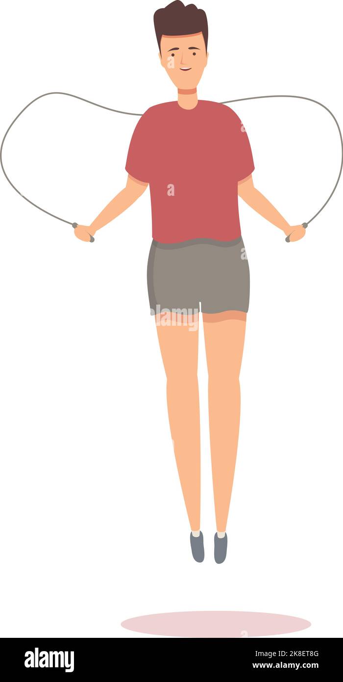 Fast jumping icon cartoon vector. Jump rope. Play sport Stock Vector ...