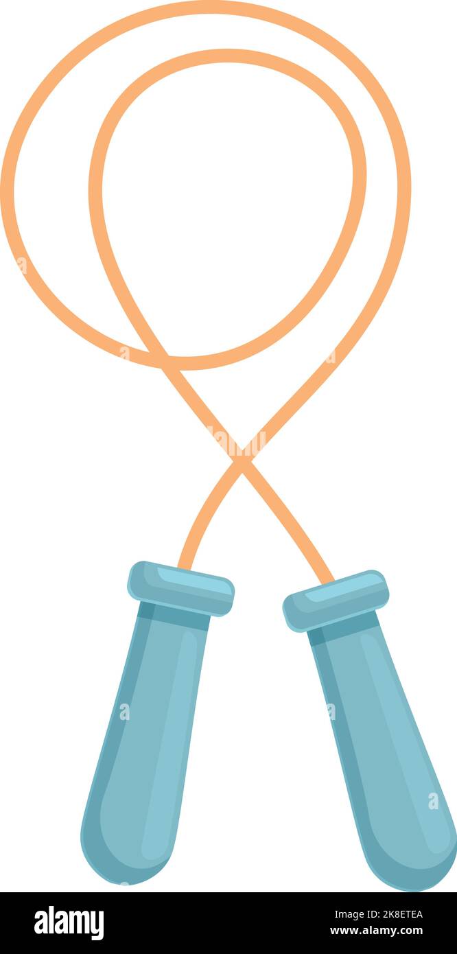 Game jump rope icon cartoon vector. Sport exercise. Female activity ...
