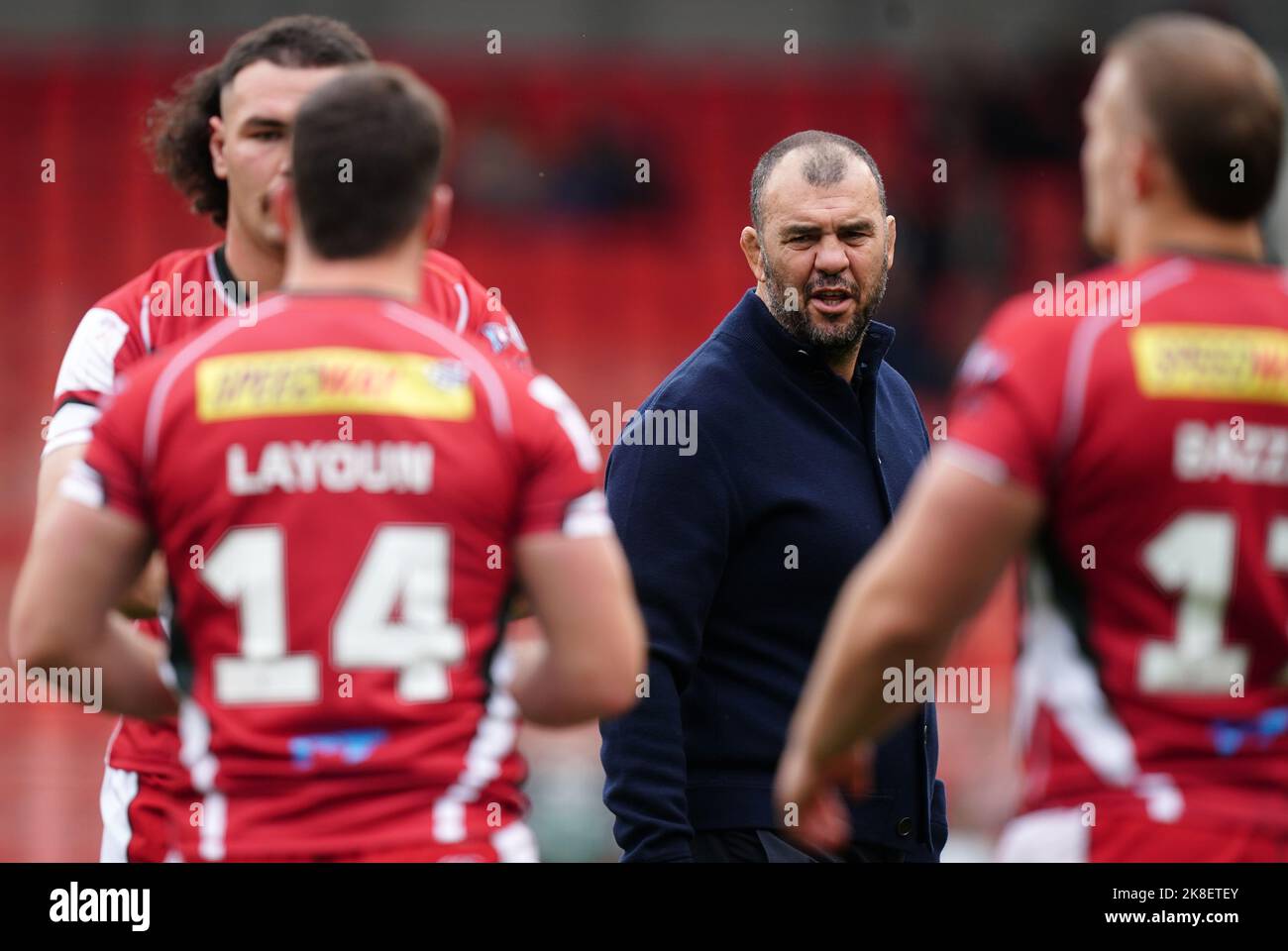 Lebanon head coach Michael Cheika before the Rugby League World Cup ...