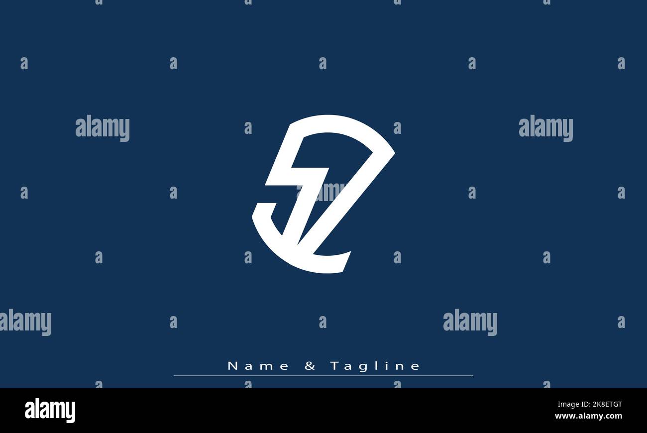 Alphabet letters Initials Monogram logo SZ , ZS Stock Vector Image ...
