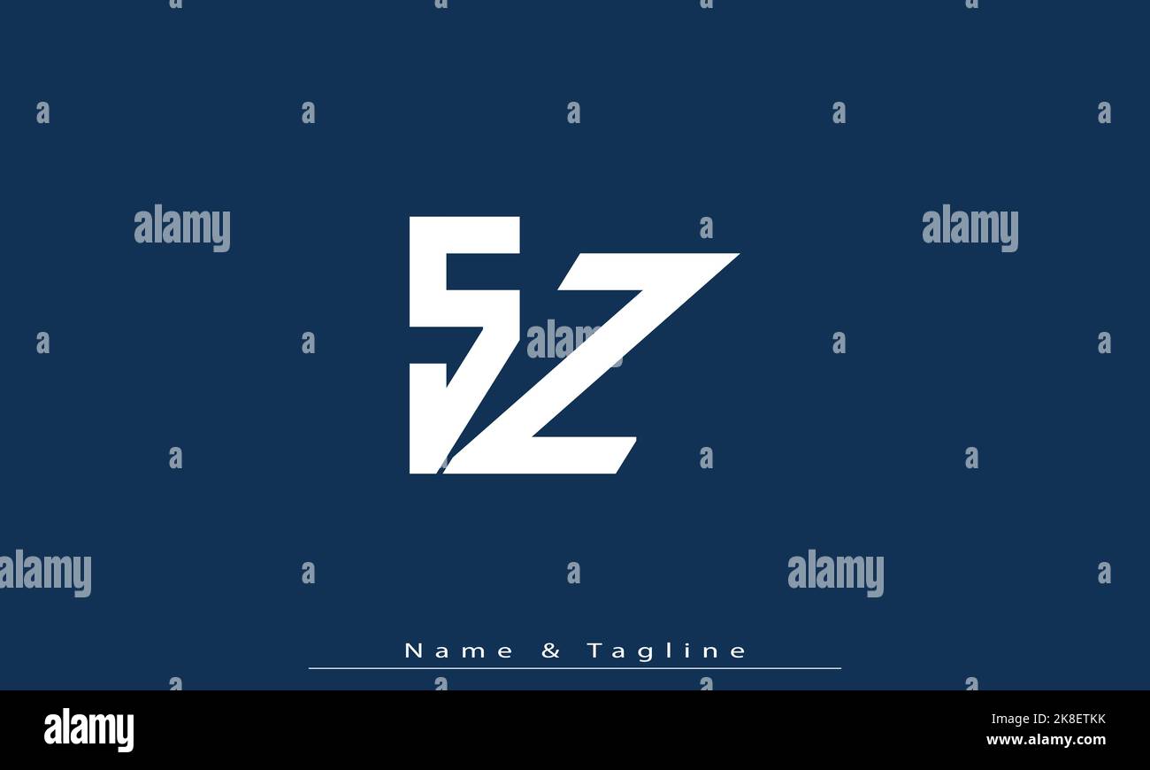 Alphabet letters Initials Monogram logo SZ , ZS Stock Vector Image ...