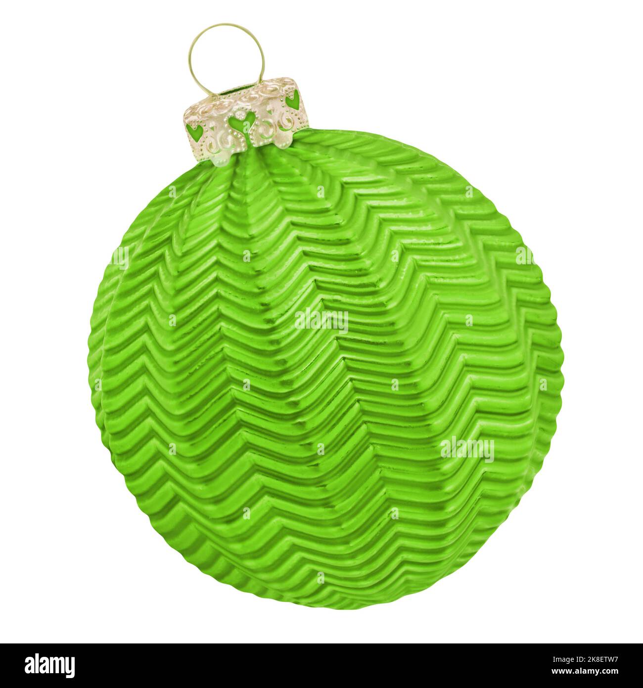 1 green Christmas ball isolated on transparent background Stock Photo ...