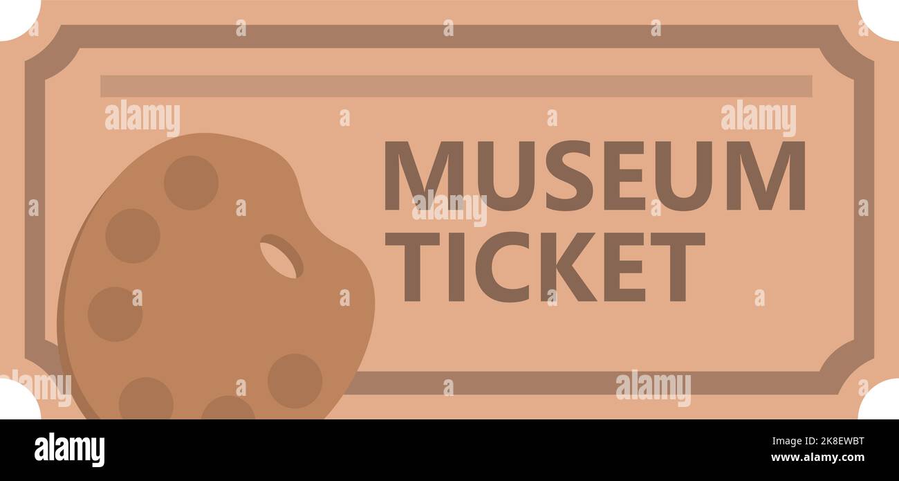 Art museum entry icon cartoon vector. Past movie. Raffle one Stock ...