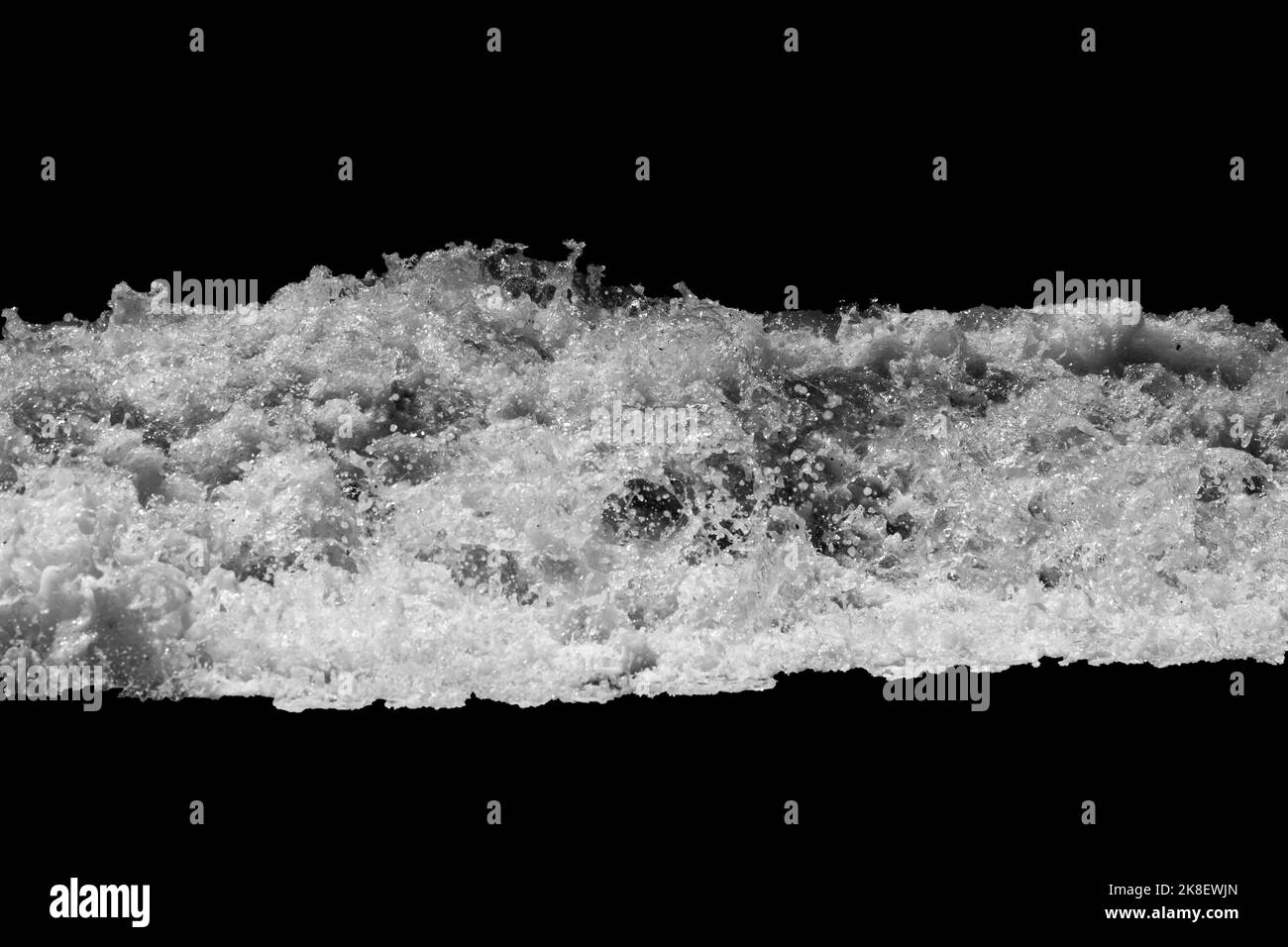 sea wave with foam isolated on black background. High quality photo ...