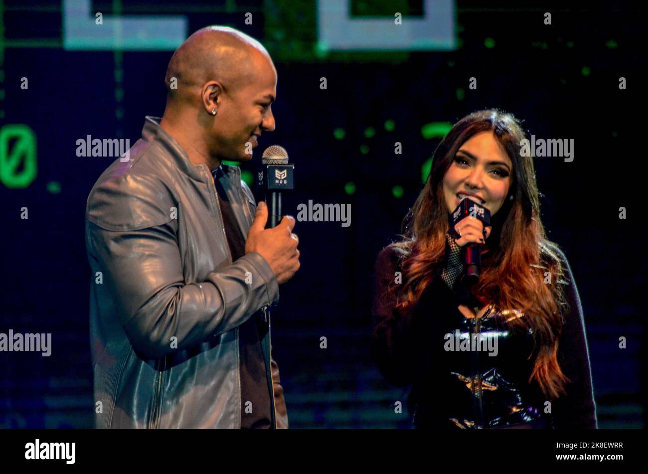 Rio De Janeiro, Brazil. 22nd Oct, 2022. In the photo, Presenter Nyvi ...