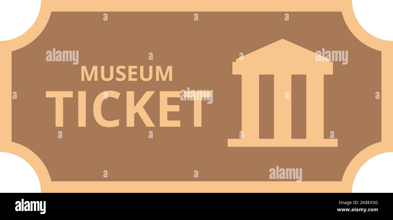 City museum ticket icon cartoon vector. Pass movie. Entry cinema Stock Vector Image & Art - Alamy