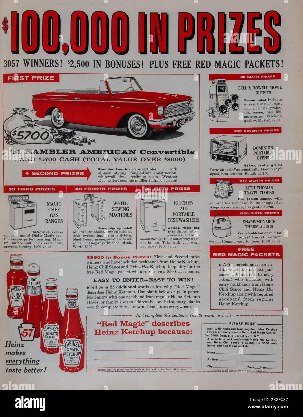 Vintage 10 February 1961 "Life" Magazine Advert, USA Stock Photo - Alamy