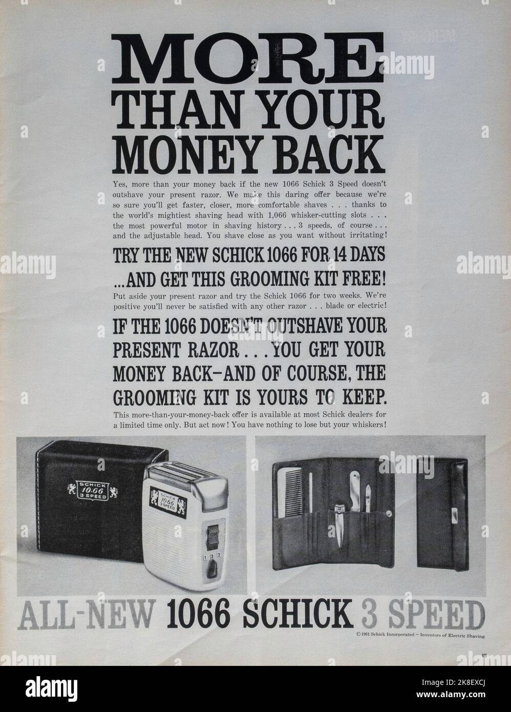 Vintage 10 February 1961 "Life" Magazine Advert, USA Stock Photo - Alamy