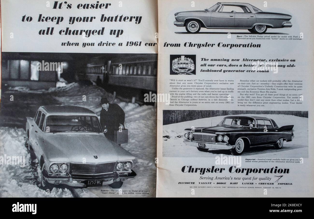 Vintage 10 February 1961 "Life" Magazine Advert, USA Stock Photo - Alamy