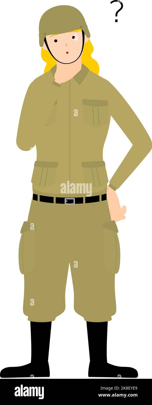 Military female army forces Cut Out Stock Images & Pictures - Alamy