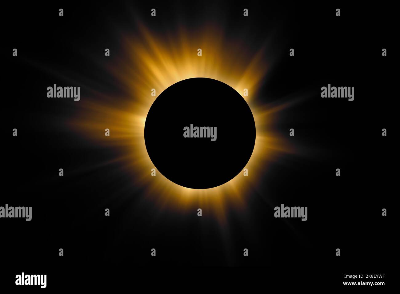 Total Solar Eclipse, astronomical phenomenon when Moon passes between ...