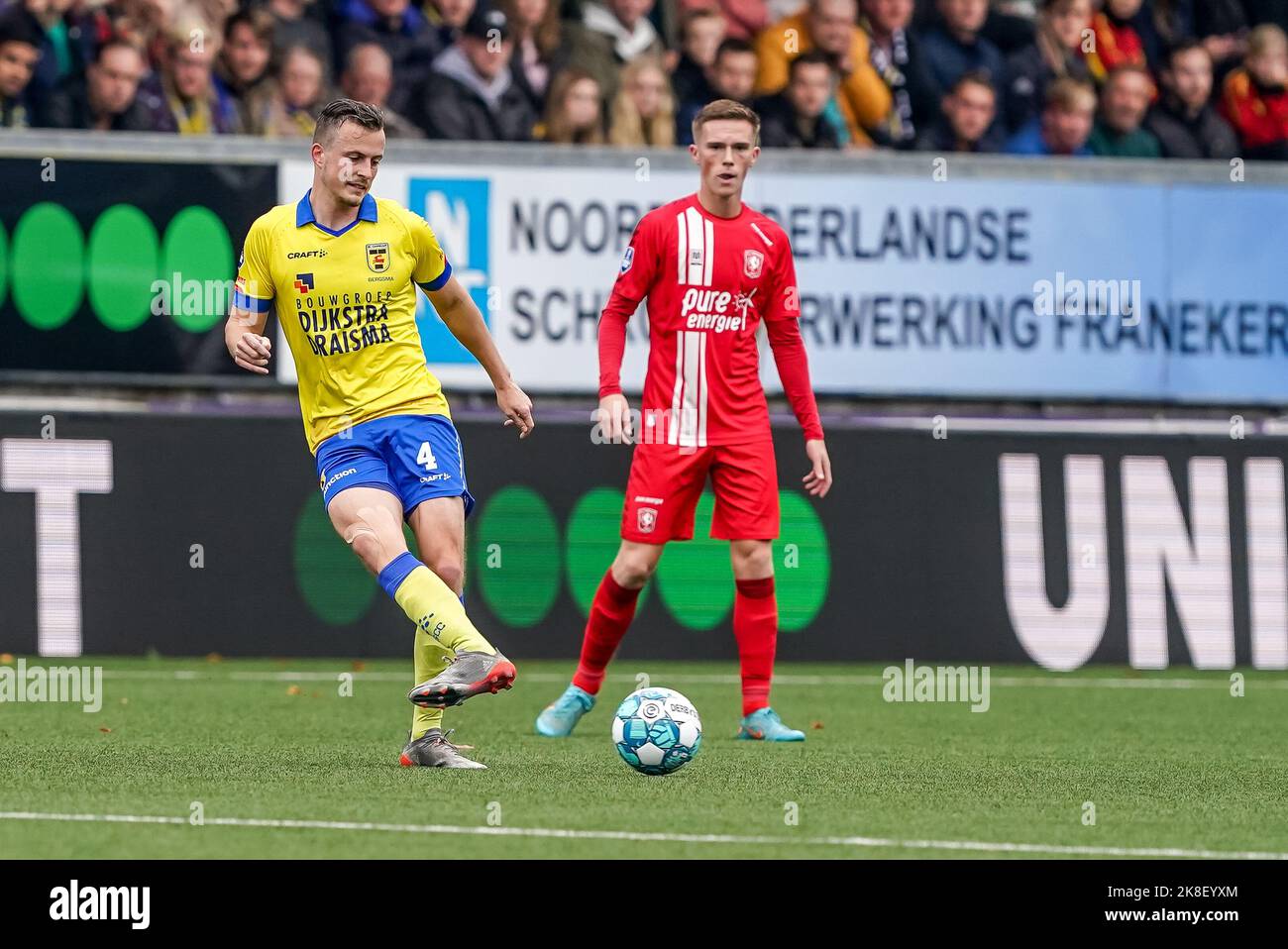 LEEUWARDEN, NETHERLANDS - OCTOBER 23: Leon Bergsma of SC Cambuur during ...