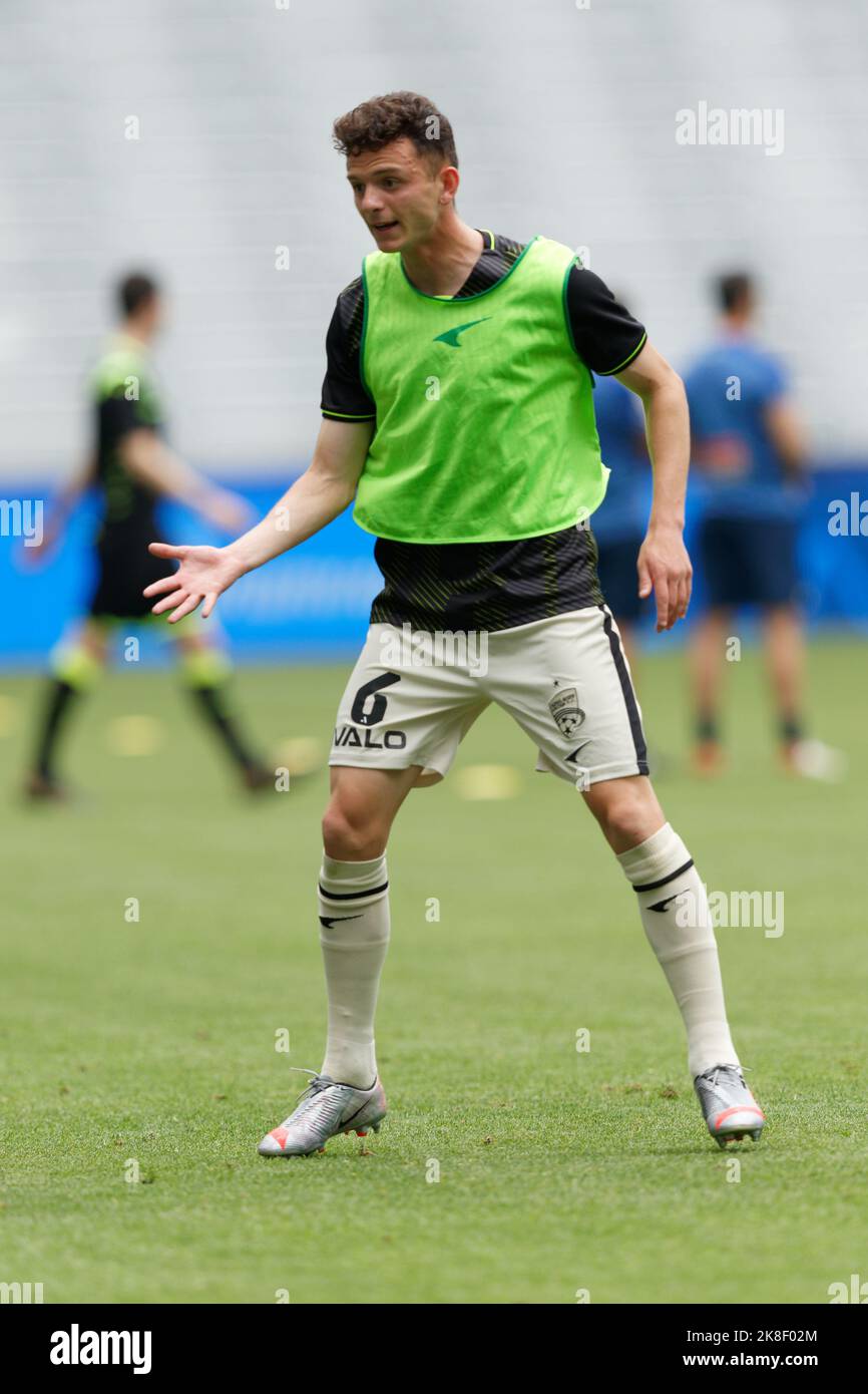 SYDNEY, AUSTRALIA - OCTOBER 23: Louis D’Arrigo of Adelaide United looks ...